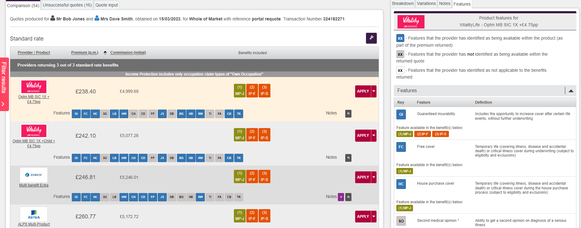 Protection - Comparing price and value - Iress Community