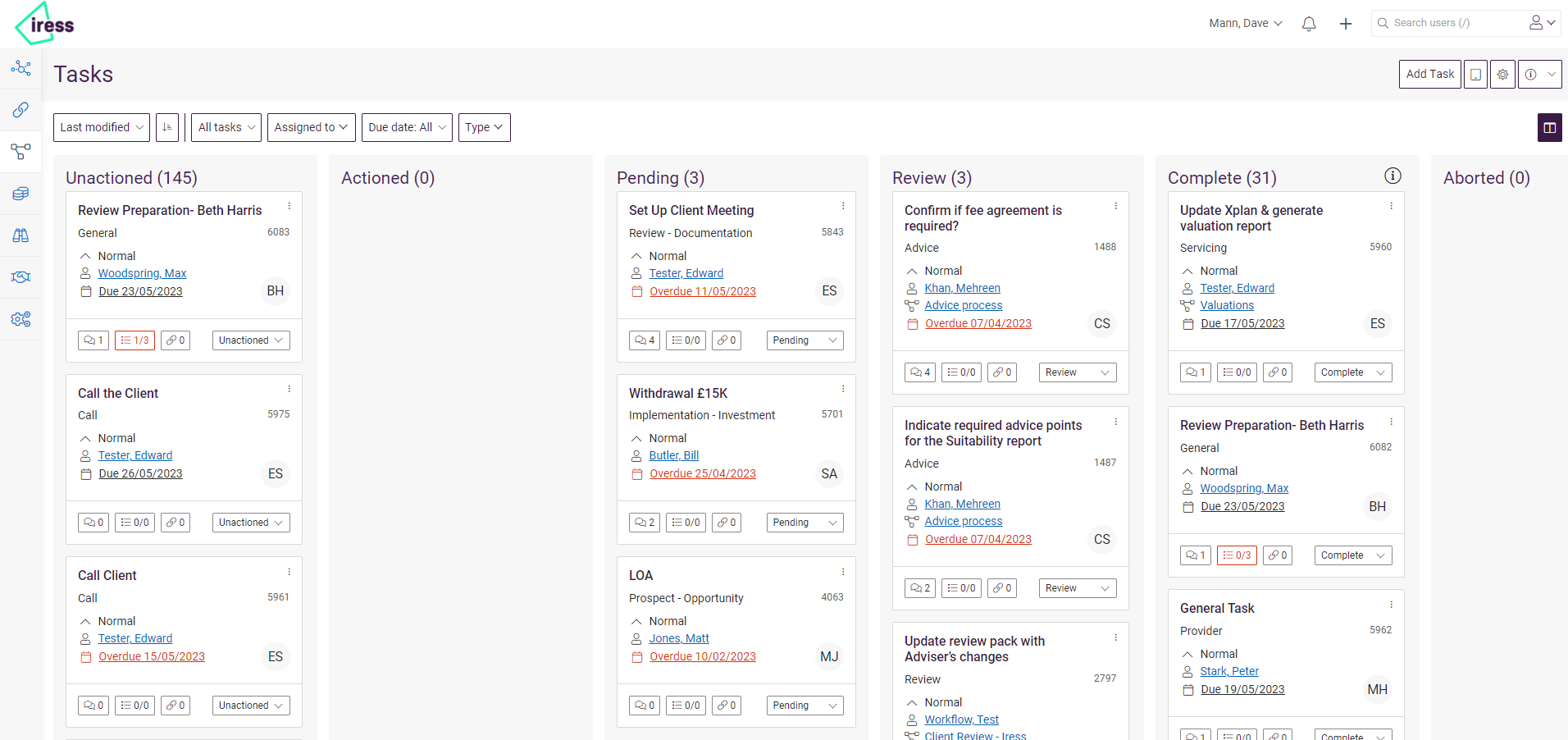 Xplan Essentials (UK) - Activation of a new Tasks Hub - Iress Community