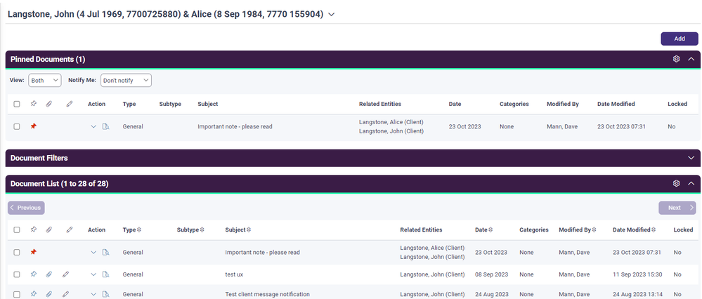 Xplan Essentials (UK) - Document pinning feature - Iress Community