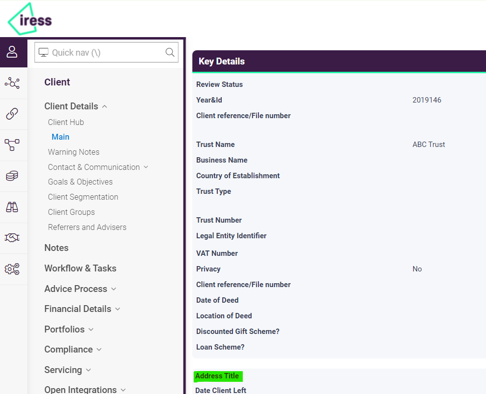Xplan Essentials (UK) - Supporting Client Portal document notifications for non-individual ...