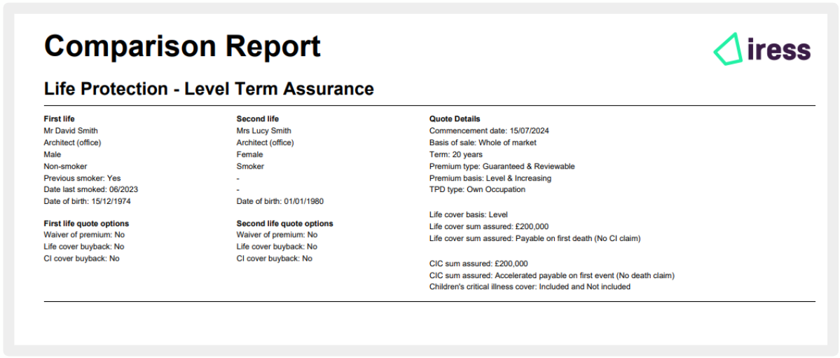 Term enhancements - Personalising Protection - Iress Community